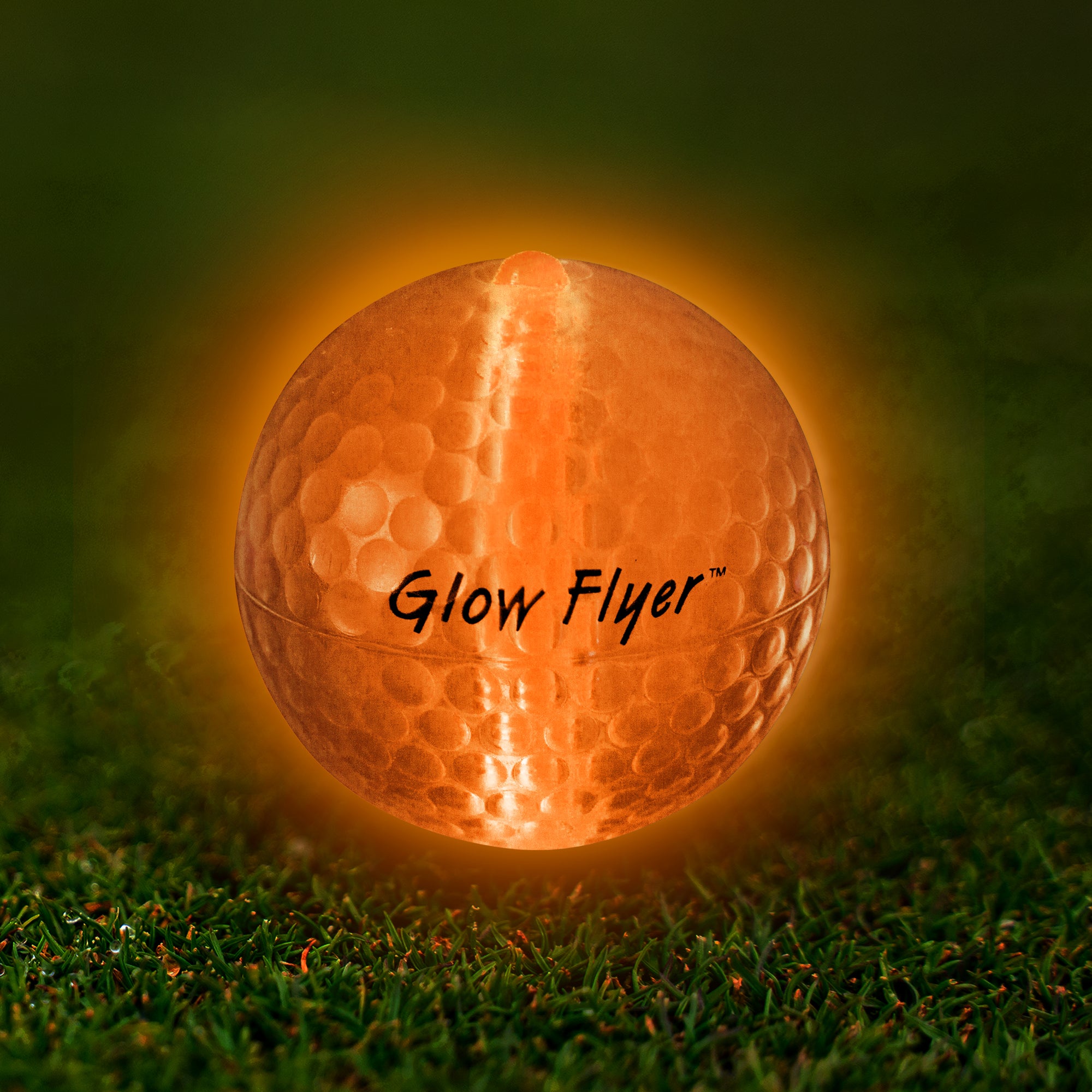 Orange Glow Flyer Golf Ball – Night Flyer Golf