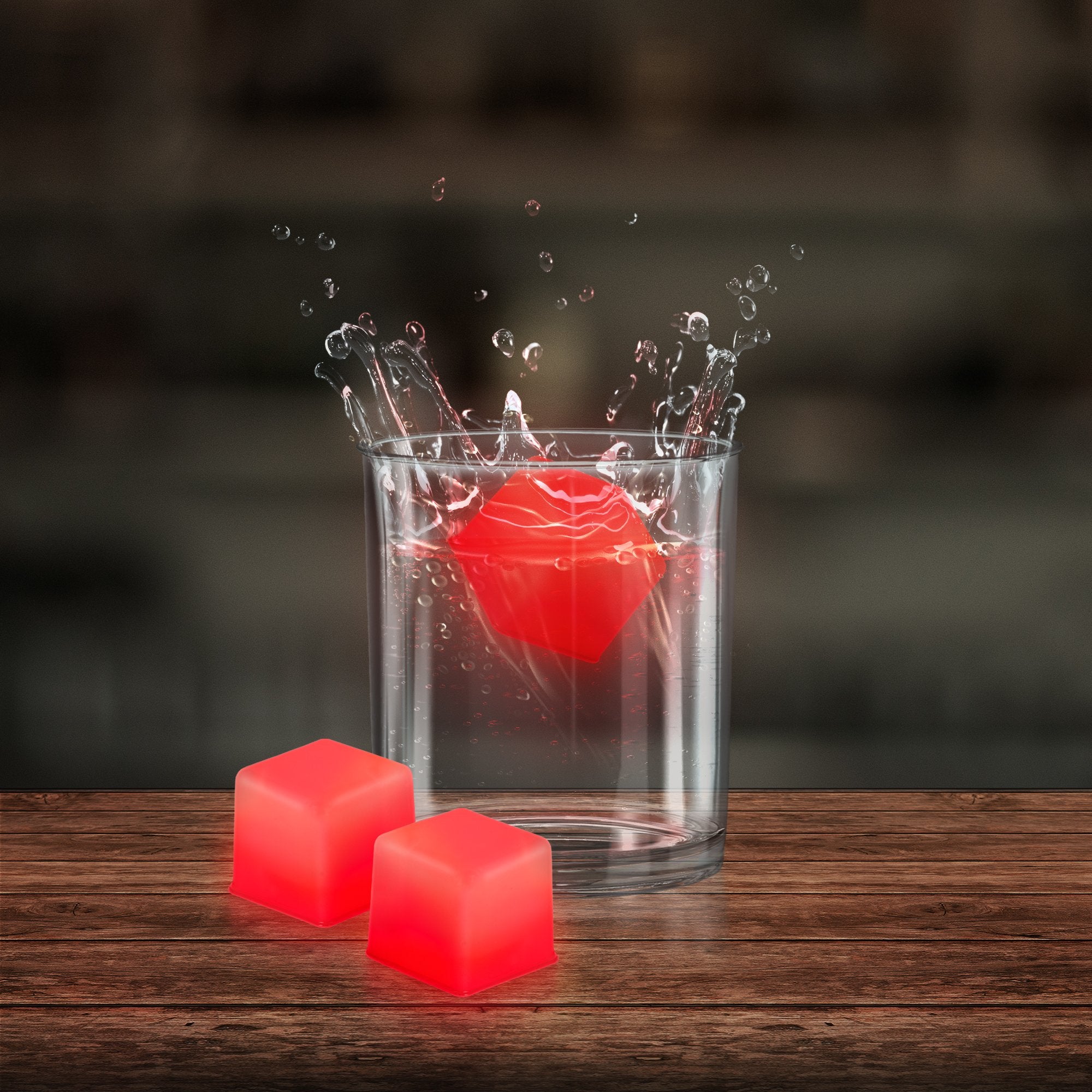 Red Glowing Ice Cubes-24 Pack – Night Flyer Golf